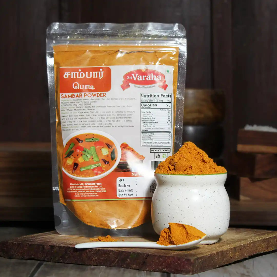 Sambar Recipe with Srivarahafoods Sambar Powder – SriVaraha Foods